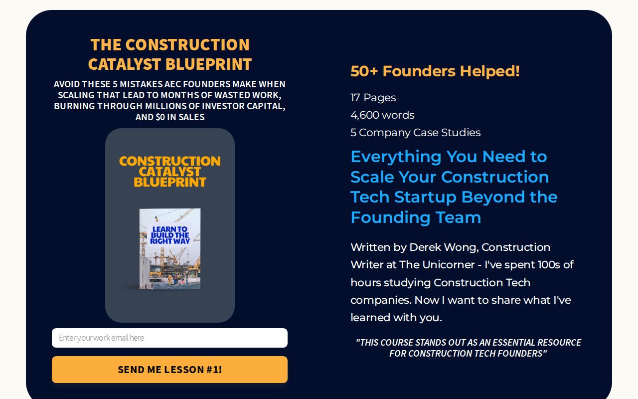 The Construction Catalyst Blueprint